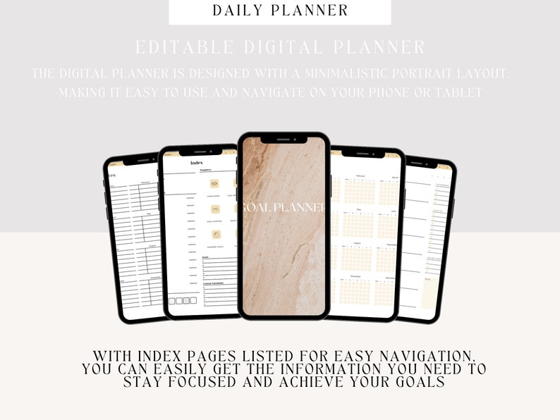 Digital Goal Planner, Interactive Planner for Goal Setting, 2025 ...