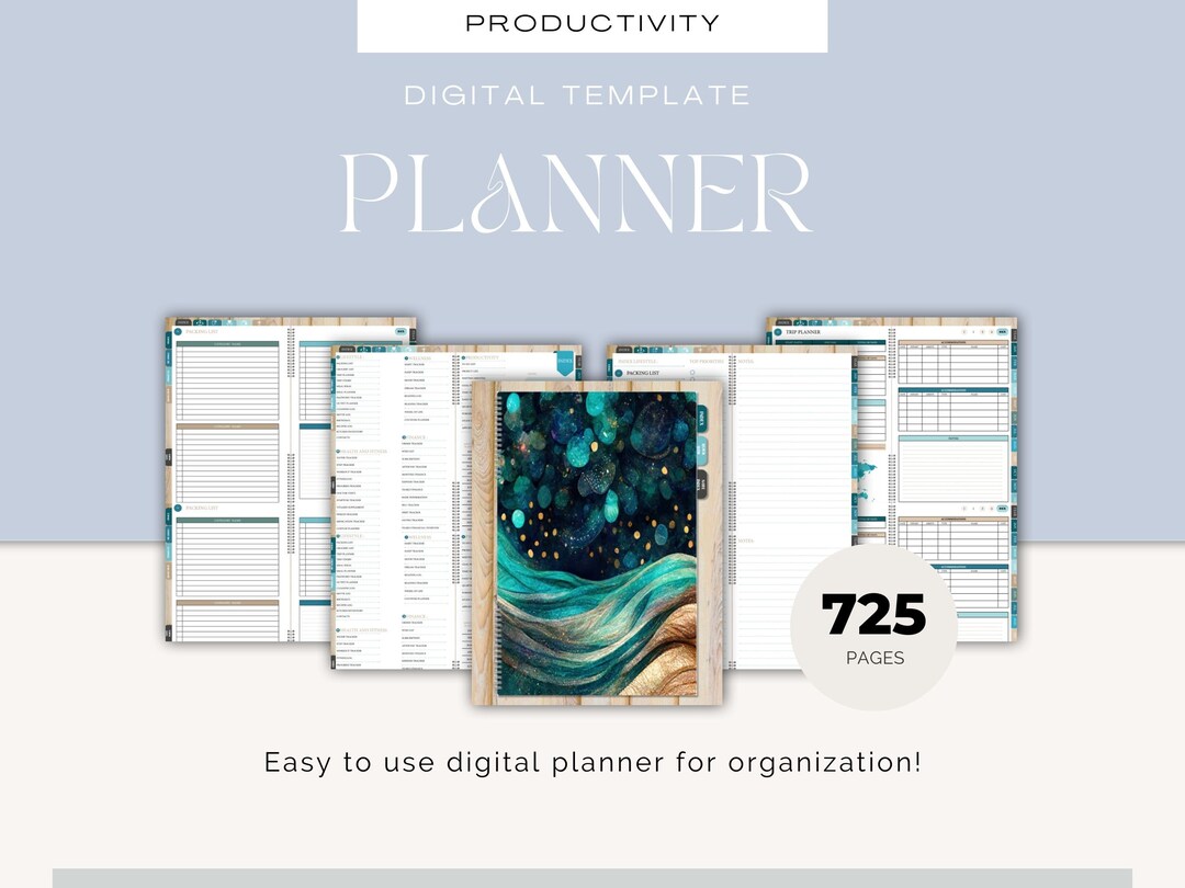Complete Digital Planner With Calendar Integration| Monthly, Weekly ...