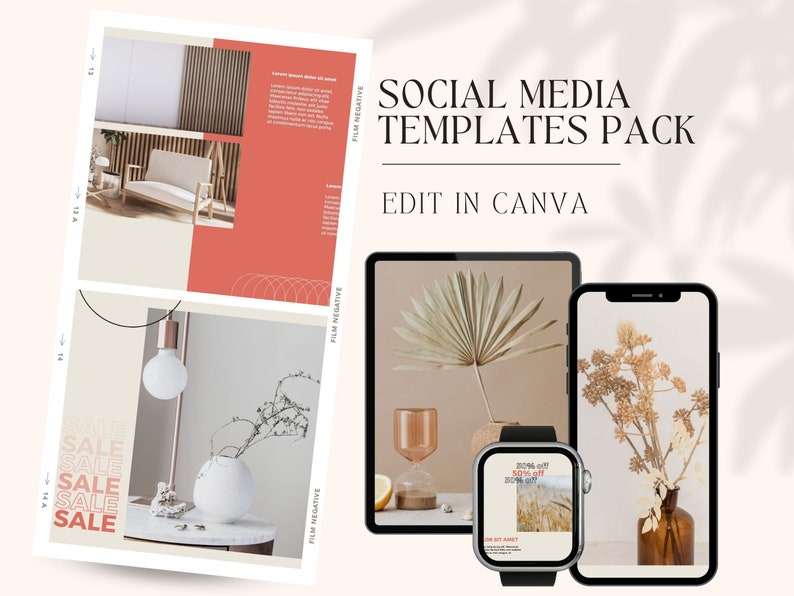 Canva Editable Social Media Templates: Content Design Kit (digital File ...