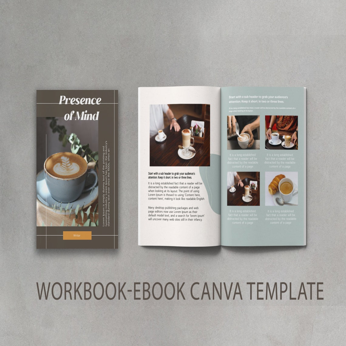 Minimalist Canva Workbook Template, Editable Design, Ebook Layout ...