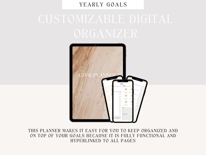 Digital Goal Planner, Interactive Planner for Goal Setting, 2025 ...