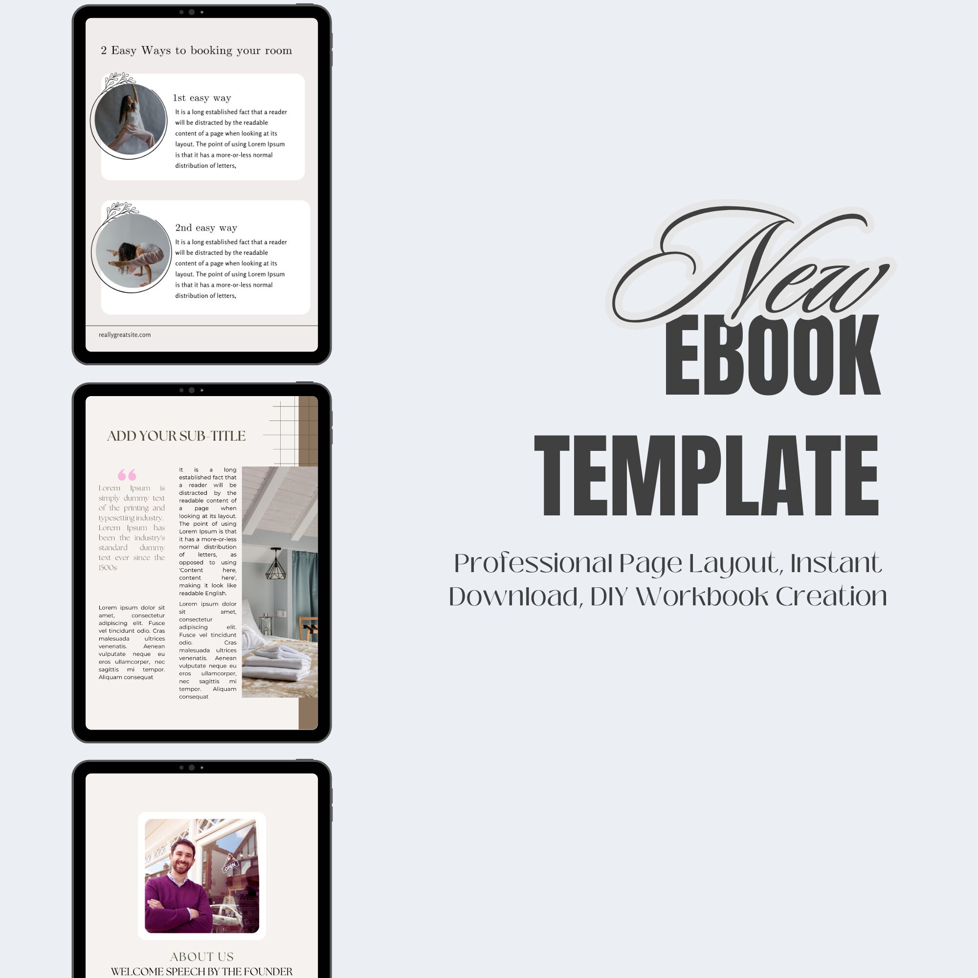 Editable Canva Workbook Template, Customizable Digital Workbook Design ...