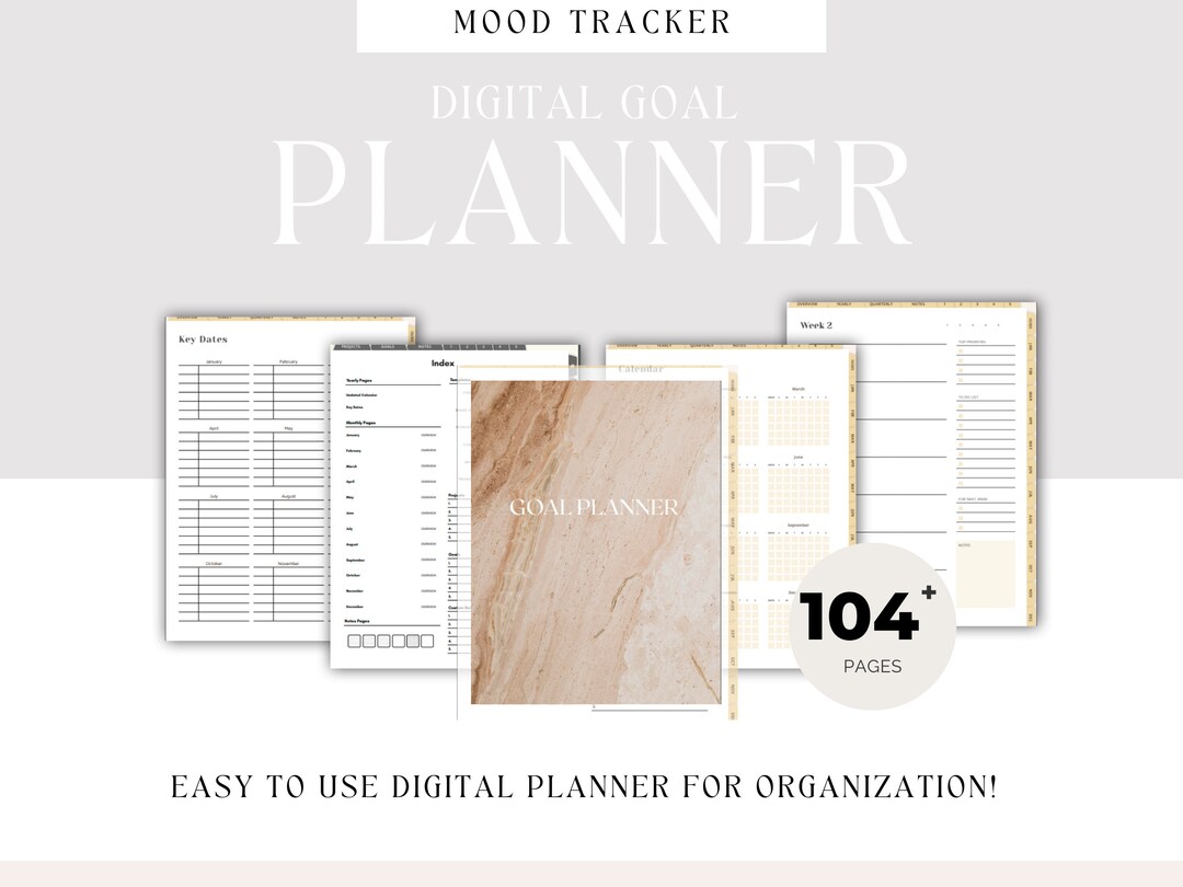 Digital Goal Planner, Interactive Planner for Goal Setting, 2025 ...