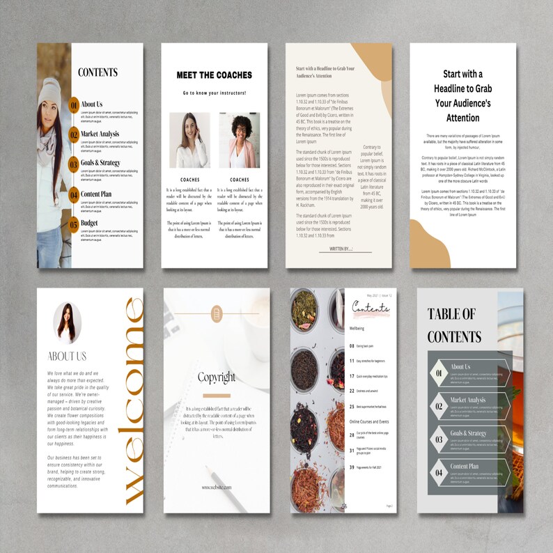 Minimalist Canva Workbook Template, Editable Design, Ebook Layout ...