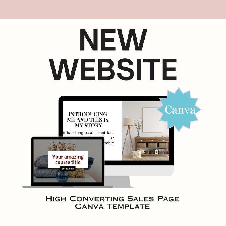 High Converting Sales Page Canva Template, Professional Landing Page ...