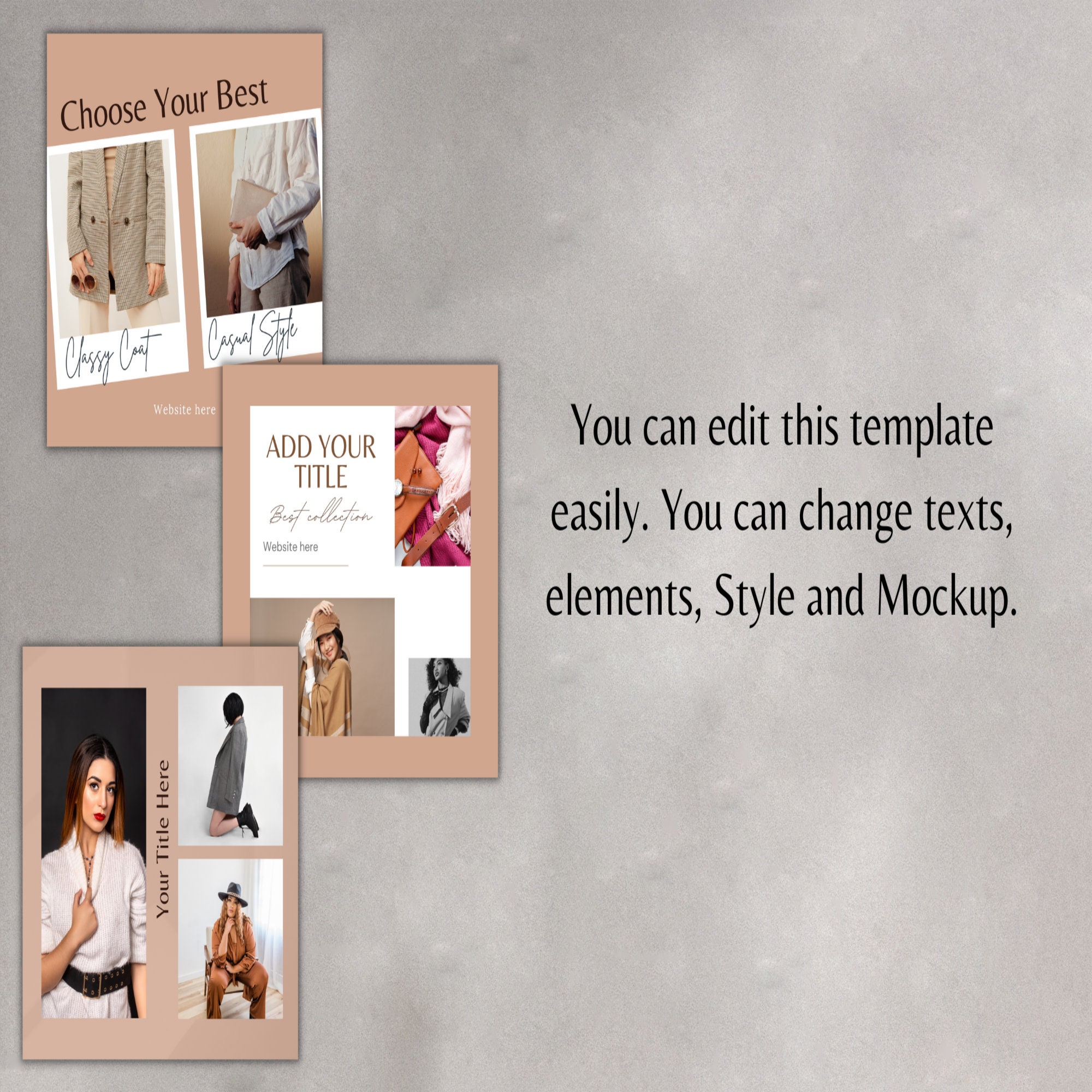 Canva Editable Instagram Post Templates, Business Branding Graphic ...