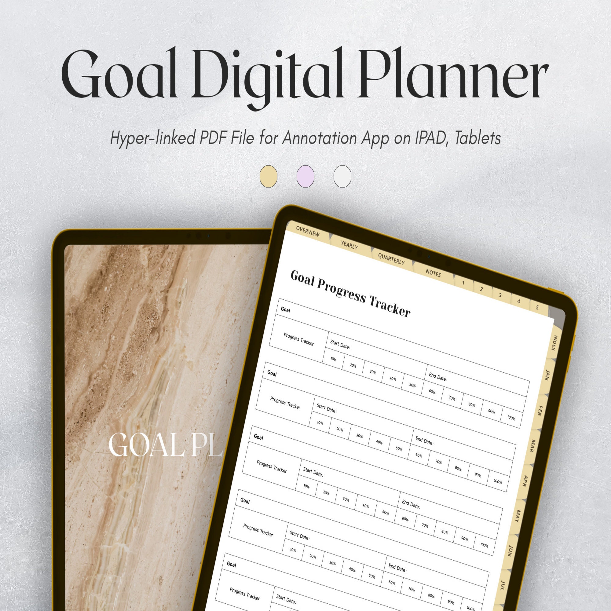 Digital Goal Planner, Interactive Planner for Goal Setting ...