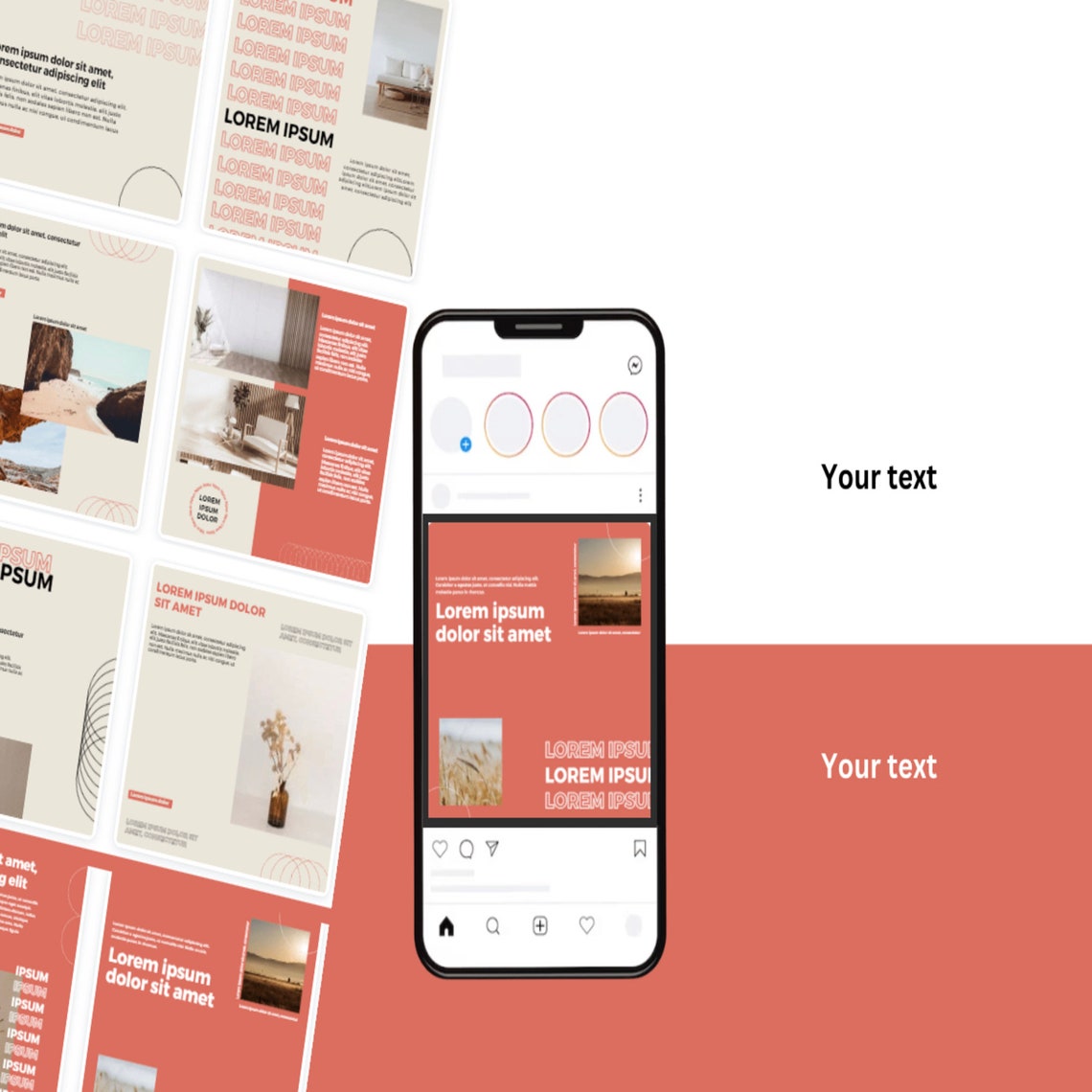 Canva Editable Social Media Templates, Stylish Graphic Bundle for Posts ...