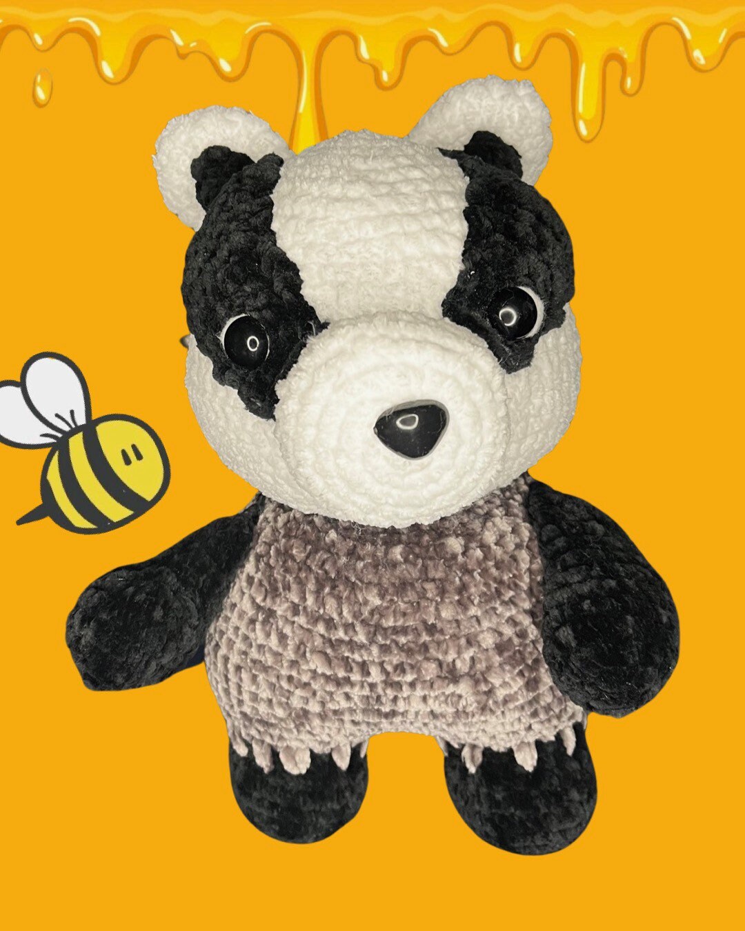 Barry the Badger - Amigurumi - Etsy