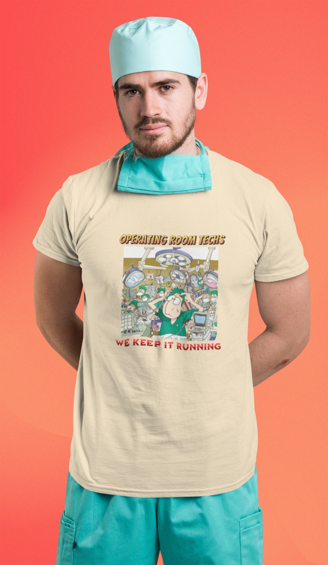 Humorous Operating Room Scrub Tech Tshirt - Tell the World Who You Are ...