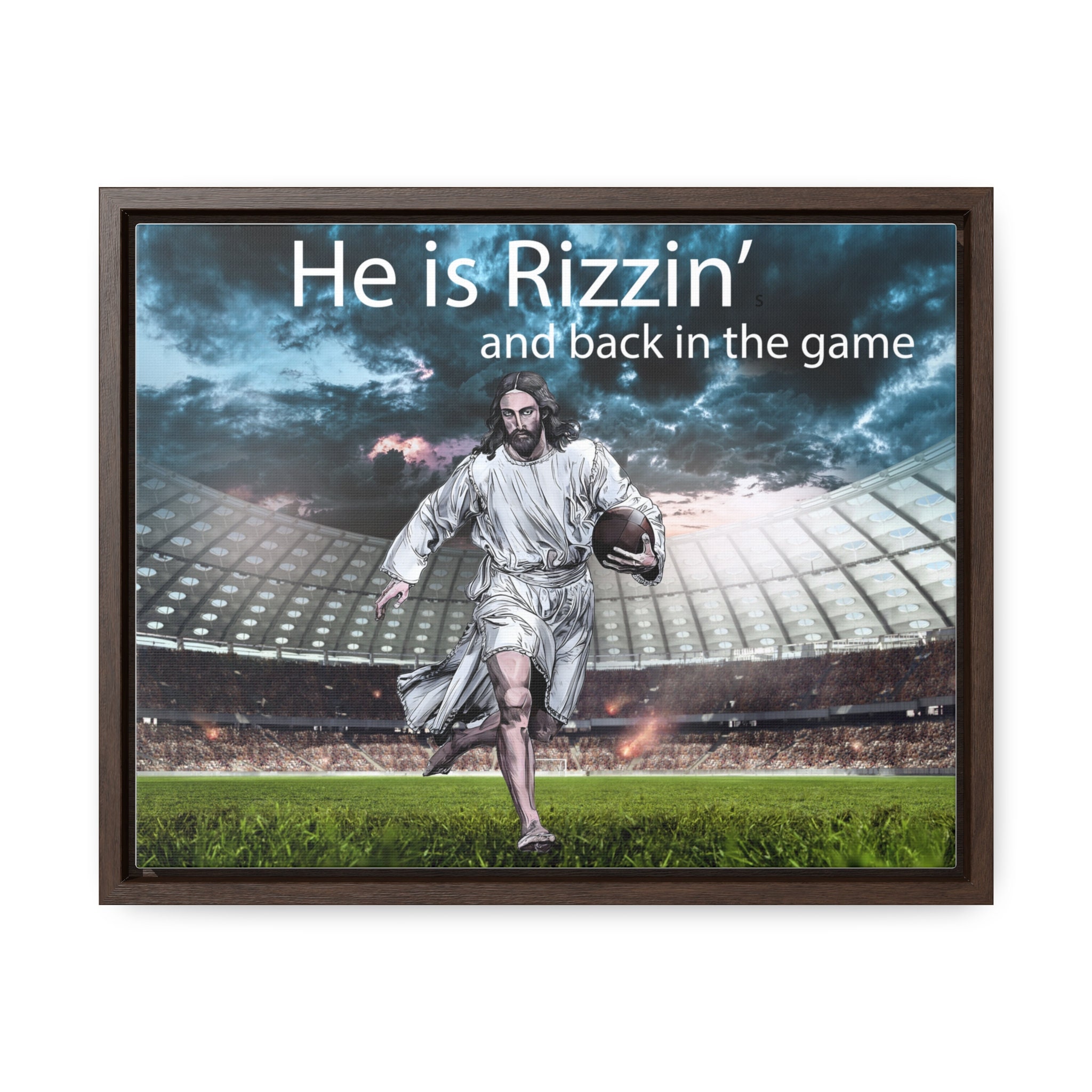 He is Rizzin', and in the Game, Easter Shirt of Jesus Playing Football ...