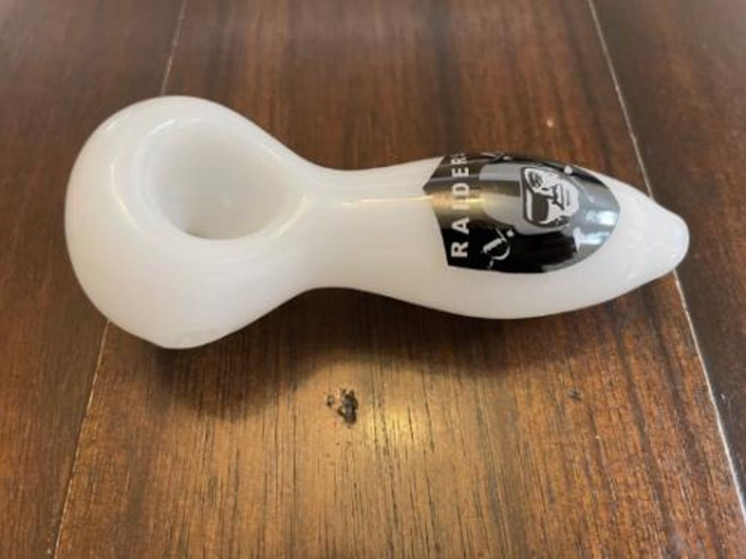 4 Premium Glass Pipe White Football Oakland Vegas Raiders - Etsy