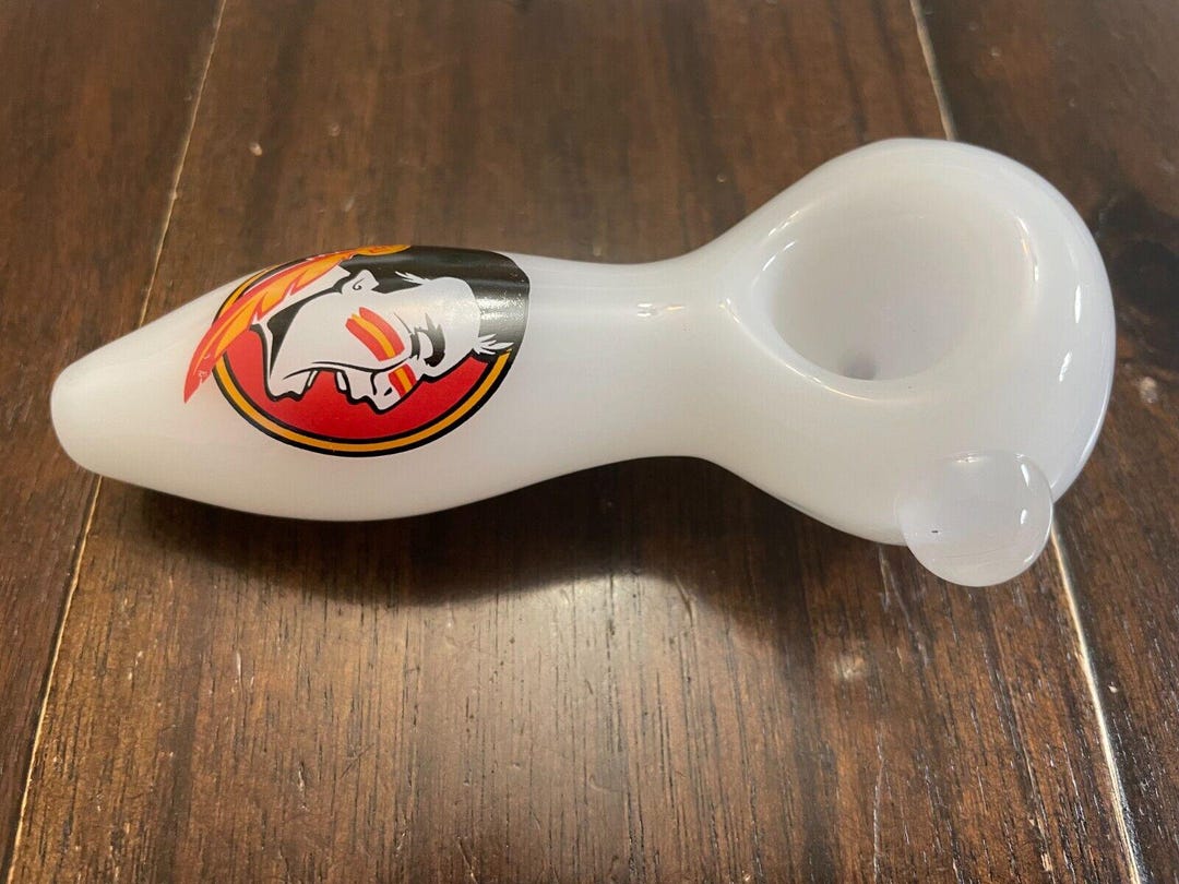 4 Premium Glass Pipe White Football Florida State FSU Noles Seminole - Etsy