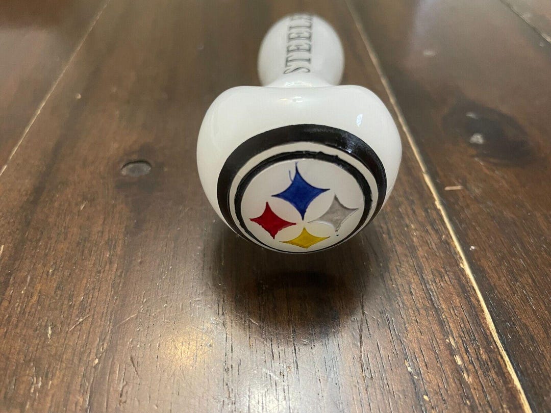 4 Premium Glass Pipe White Pittsburgh Steelers Pit Etched - Etsy