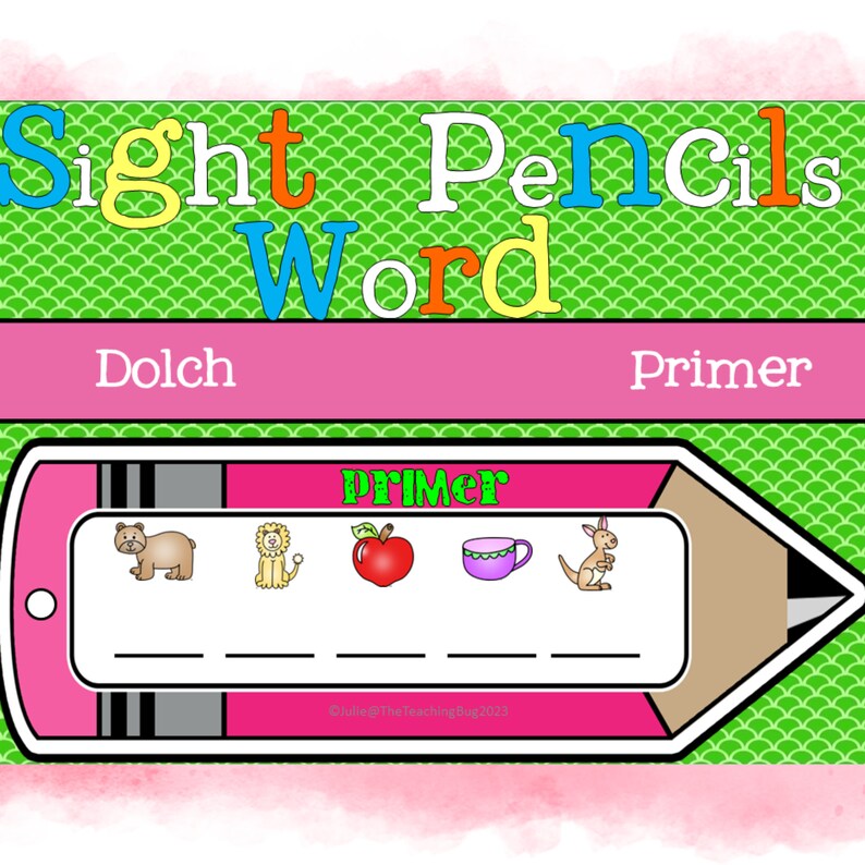 Printable Sight Word Cards Dolch Primer Kindergarten First Grade ...