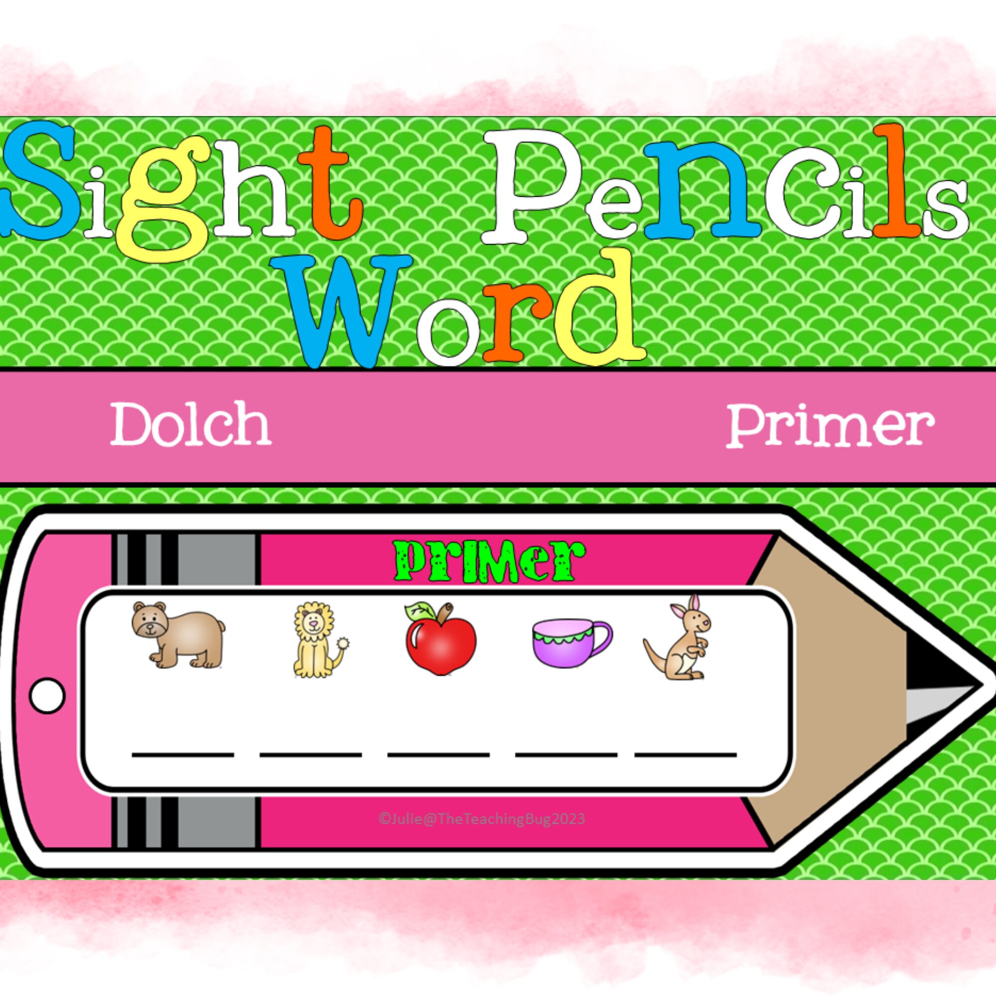 Printable Sight Word Cards Dolch Primer Kindergarten First Grade ...