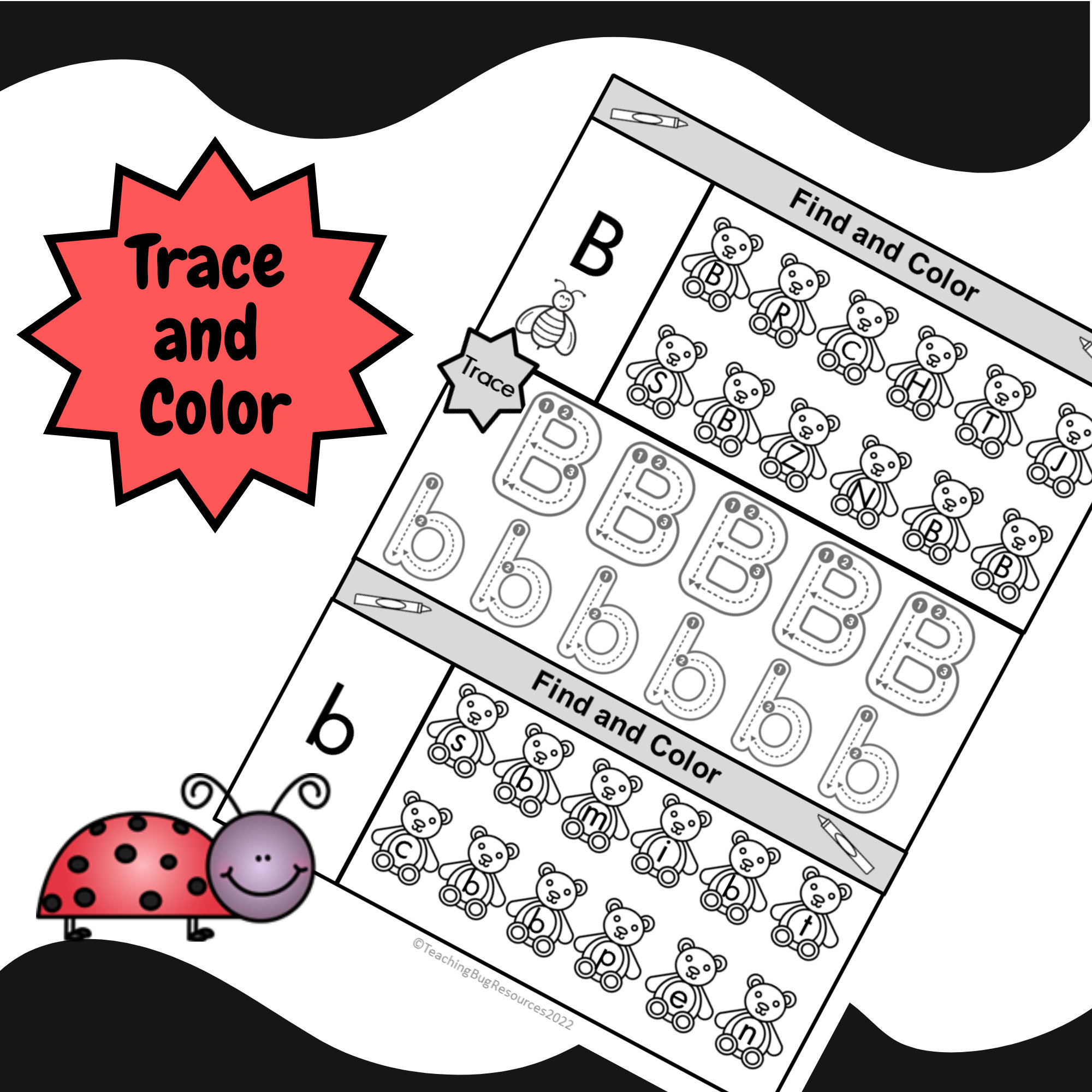 Pre-k Kindergarten Classroom Homeschool Alphabet Printable Workbook ...