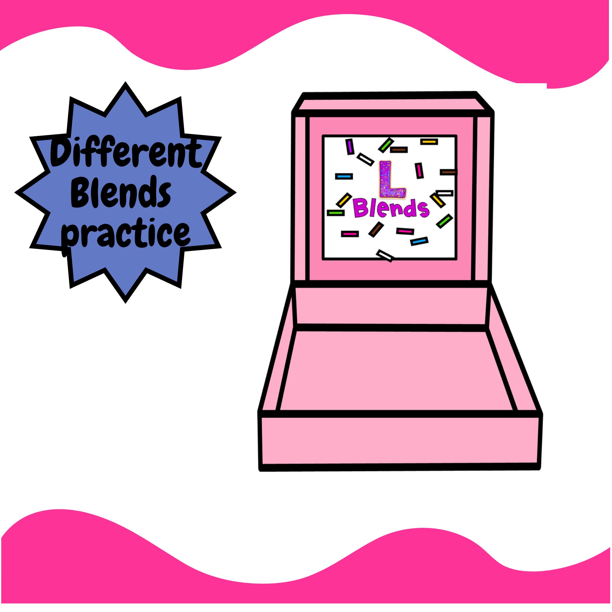 Donut Themed Phonics Blends Sorting Activity Classroom Homeschool ...