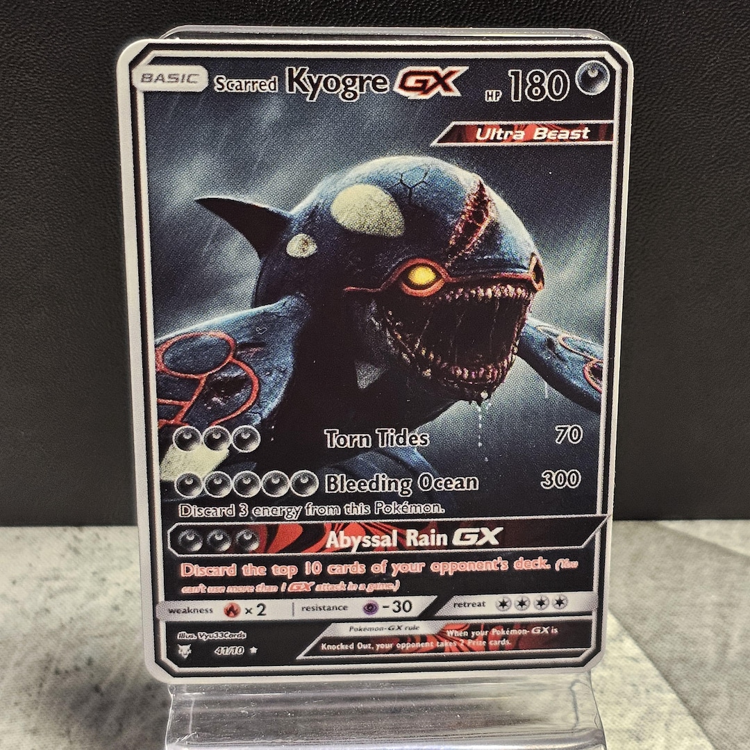 Kyogre Custom Horror Pokémon Fan-art Card - Etsy