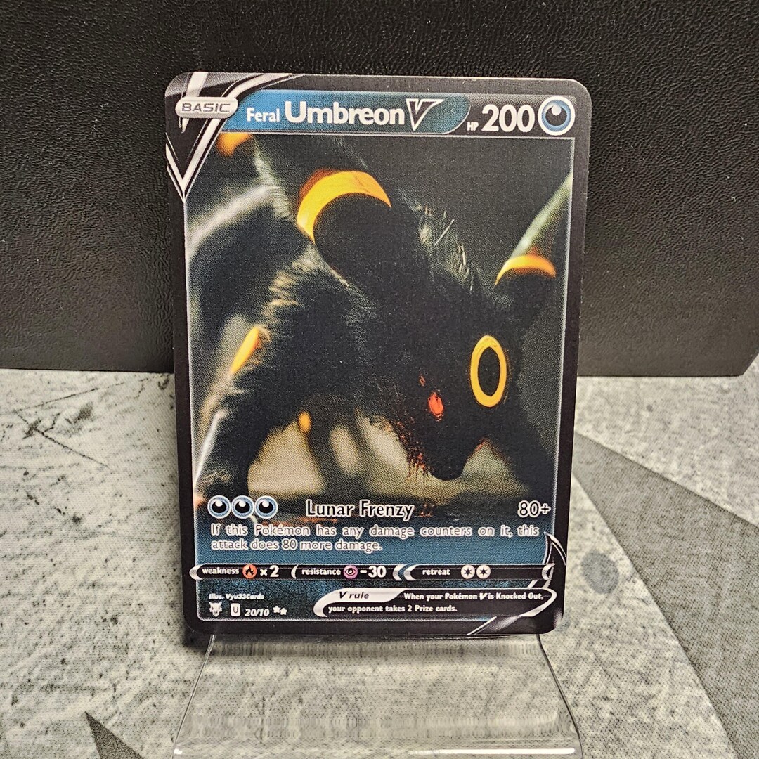 Umbreon Custom Horror Pokémon Fan-art Card - Etsy