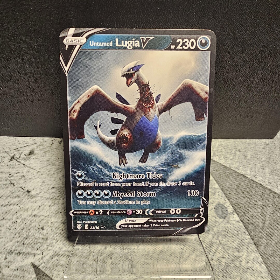 Buy Lugia Custom Horror Pokémon Fan-art Card Online in India - Etsy