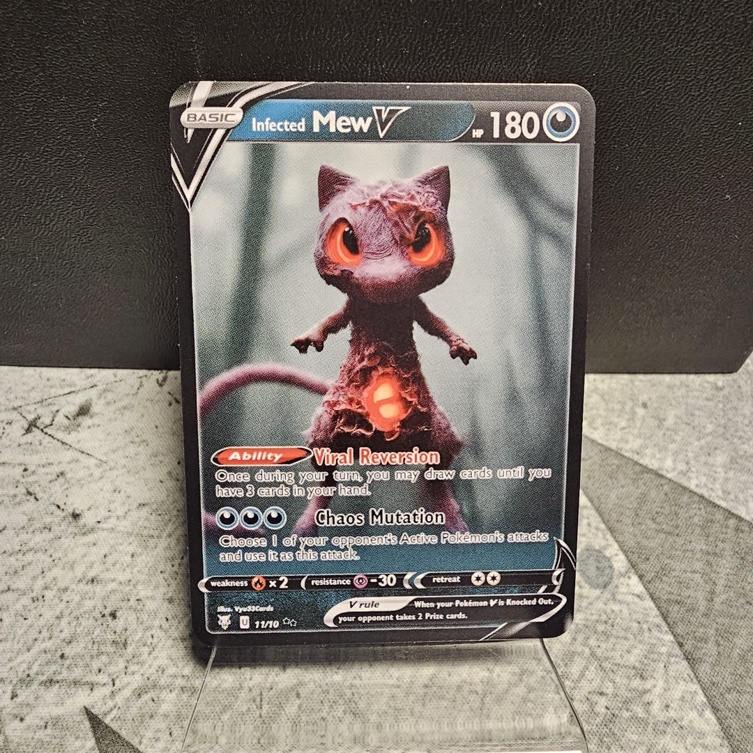 Mew Custom Horror Pokémon Fan-art Card - Etsy