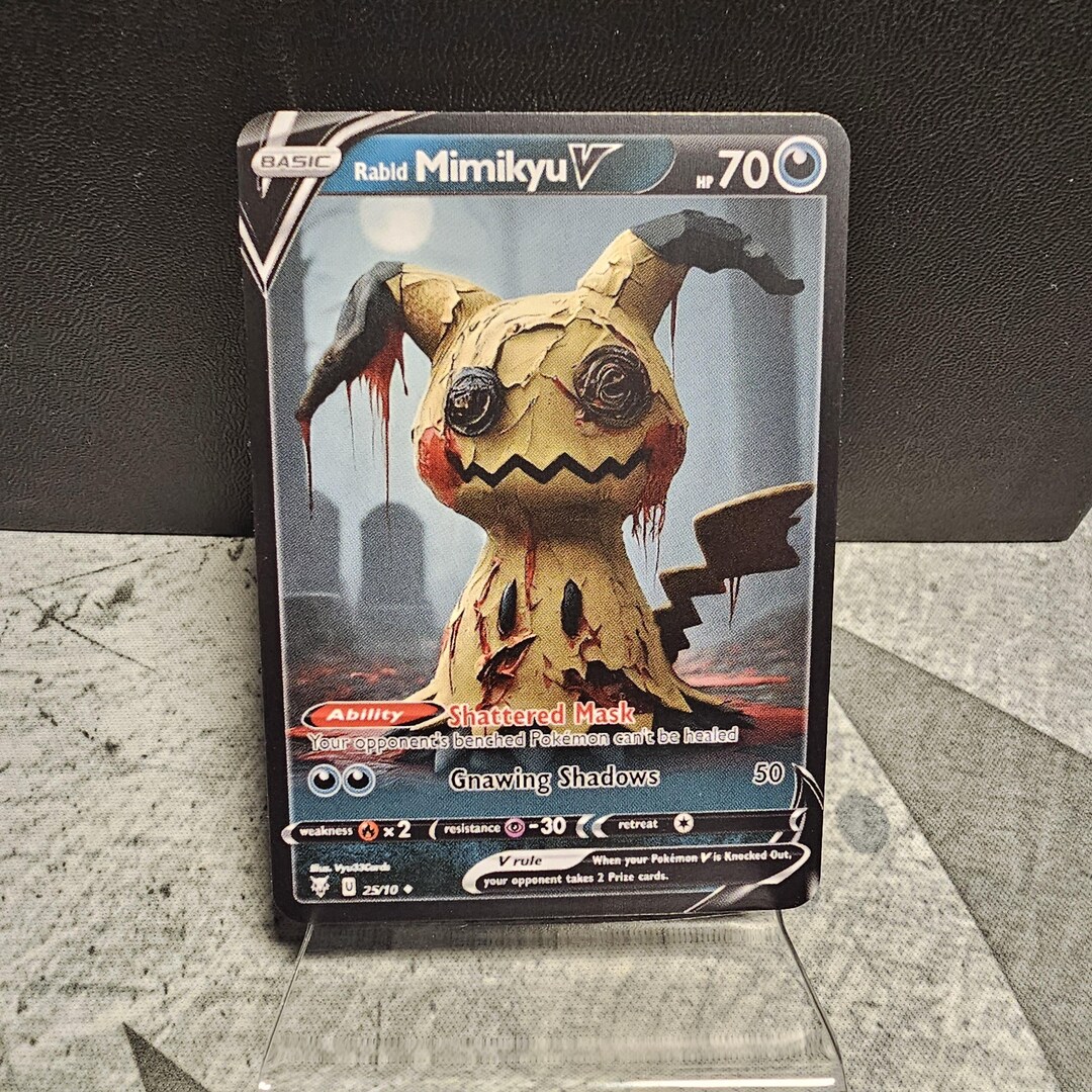 Mimikyu Custom Horror Pokémon Fan-art Card - Etsy Australia