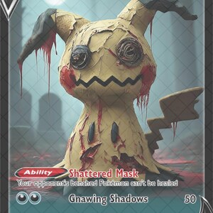 Mimikyu Custom Horror Pokémon Fan-art Card - Etsy Australia