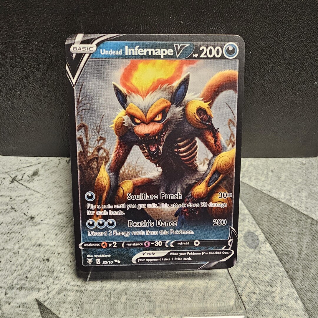 Infernape Custom Horror Pokémon Fan-art Card - Etsy
