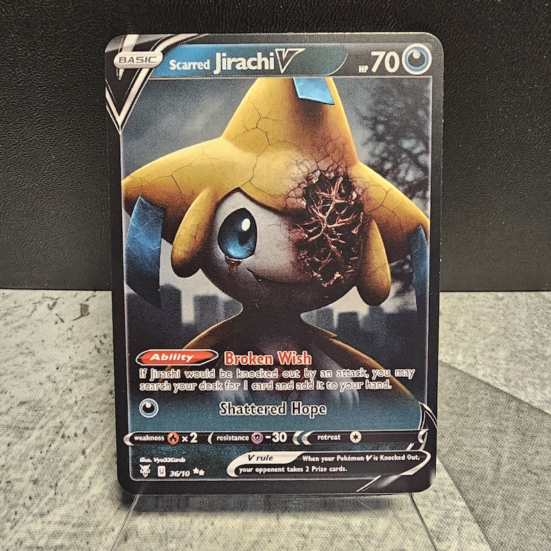 Jirachi Custom Horror Pokémon Fan-art Card - Etsy