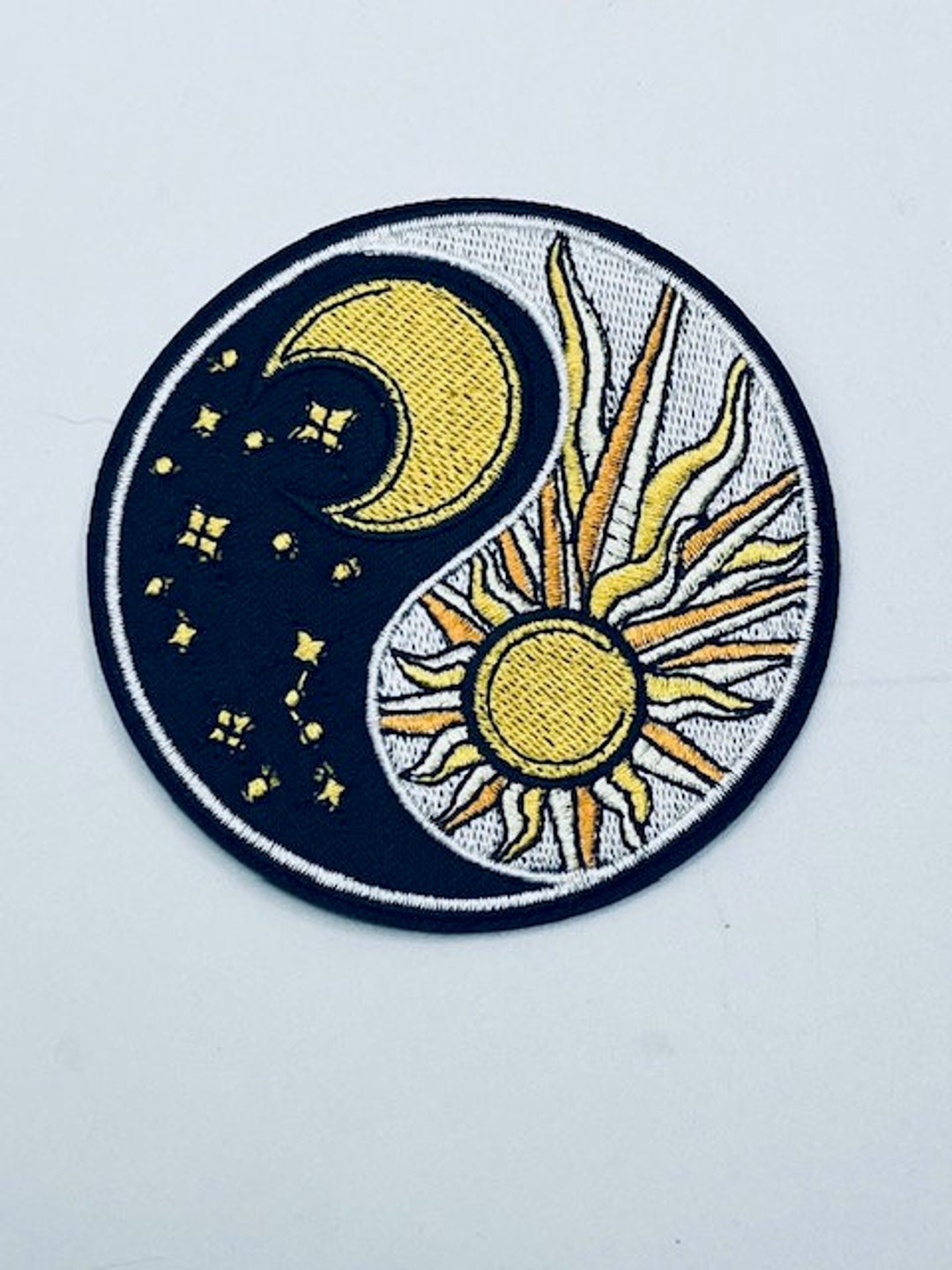 Yin Yang Sun/moon Iron on Patch - Etsy