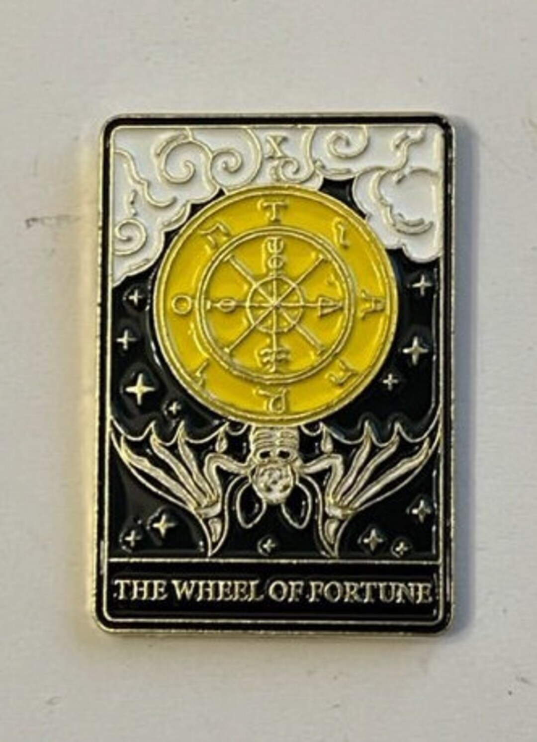 Tarot Enamel Pin - the Wheel of Fortune - Etsy