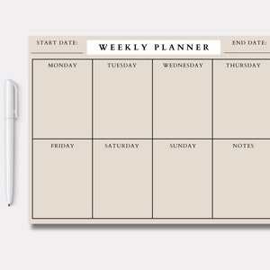 Weekly Planner Notepad, This Week's Planner Post-it Notes, 8 X 6 to Do ...