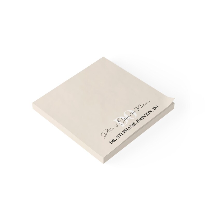 Personalized DO Post-it® Note Pad, Customized Doctor of Osteopathic ...