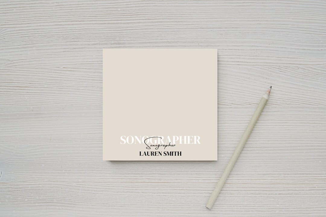 Sonographer Post-it® Note Pads, Personalized Gifts for Sonographers ...