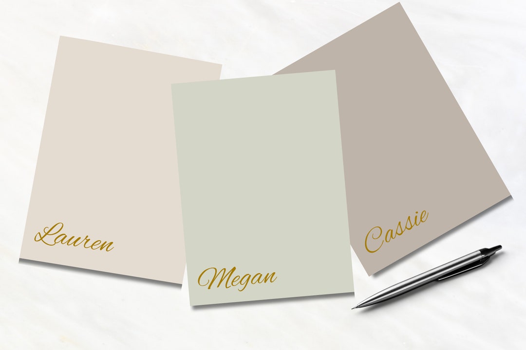 Custom Name Post-it Notes, Personalized Name Gifts, Gifts for ...
