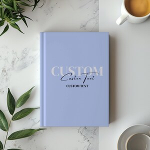 Personalized Notebook, Custom Text Journal, Customizable Logo Book ...