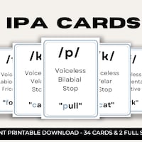 SLT IPA Illustrated Phonetic Alphabet Revision/reference Sheet - Etsy
