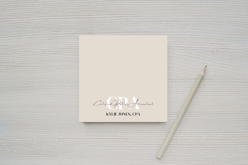 Personalized CPA Post-it Notes, Gifts for Cpas, Certified Public ...