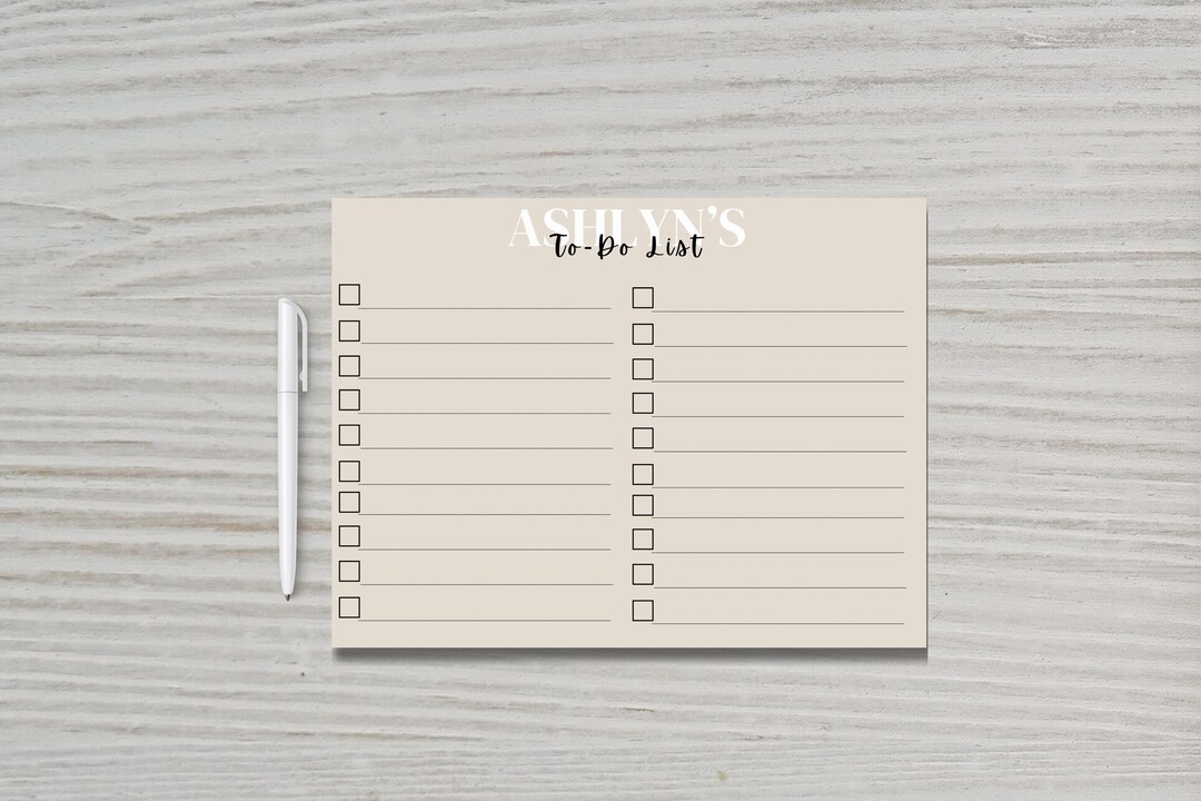 Personalized To-do List Post-it® Note Pads, Custom Name Sticky Notes ...
