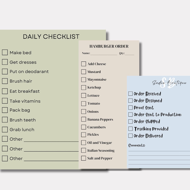 To Do List Pad - Etsy