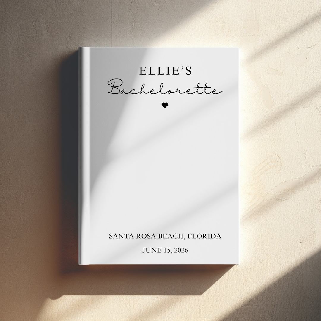 Bachelorette Party Guestbook, Personalized Bride to Be Polaroid Gift ...