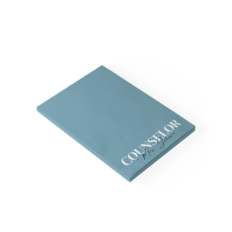 Personalized Counselor Post-it Notes, Custom Counselor Gifts, Back to ...