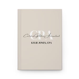 Personalized CPA Notebook, Gifts for Cpas, Certified Public Accountant ...