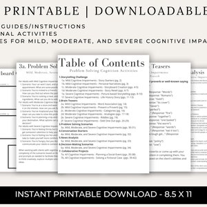 80+ Problem Solving Activities for Adult Speech Therapy, Medical SLP ...