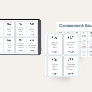 IPA Cards, Flashcards International Phonetic Alphabet, for Studying ...