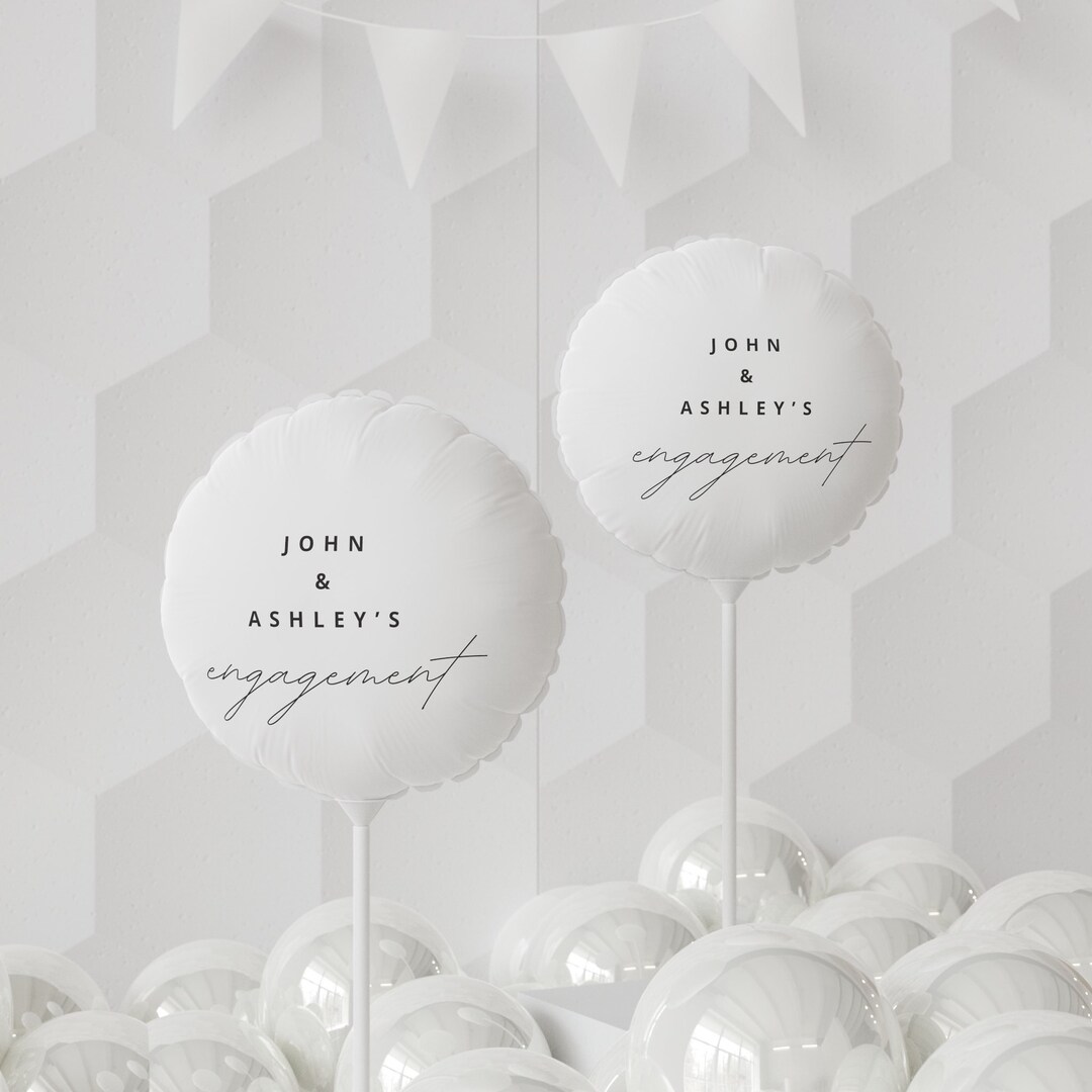 Engagement Party Balloon, Personalized Wedding Decor, We're Engaged ...