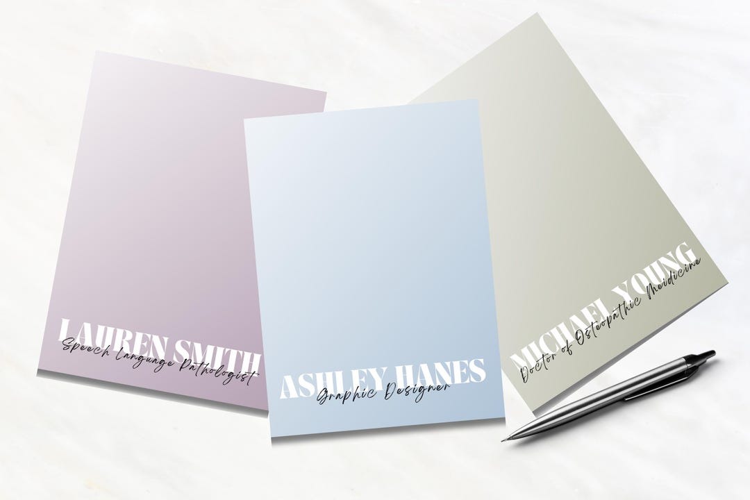 Personalized Professional Post-it Notes, Custom Sticky Notes, Name ...