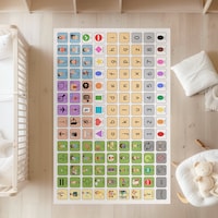 Core Vocabulary Rug AAC Core Board for Sped Classroom Rug for Speech ...