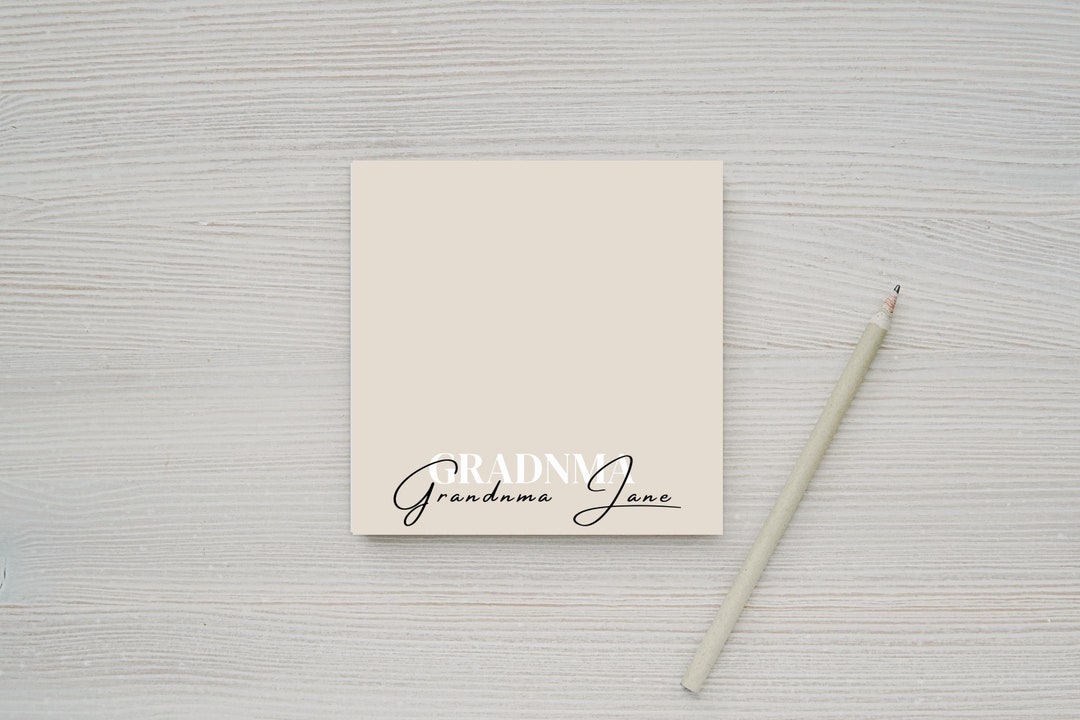 Personalized Grandma Notepad, Custom Nana Gifts, Gifts for New ...